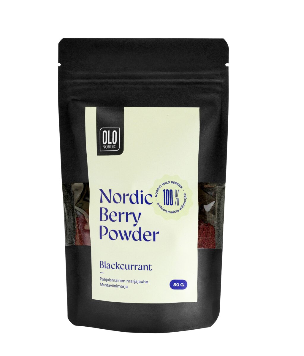 100% Mustaviinimarjajauhe, 50g, Suomi | OLO Nordic